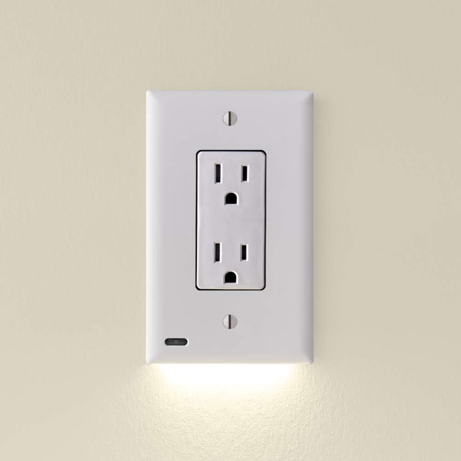 Elegant GuideLight 2 Single Night Light - Stylish LED Wall Plate for ...