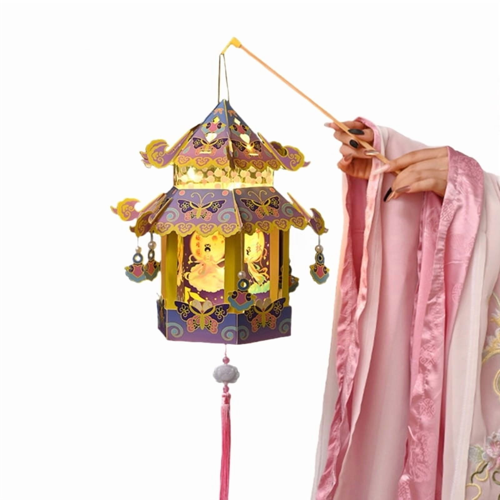 Elegant Handcrafted DIY Mid Autumn Festival Lantern Set Traditional ...