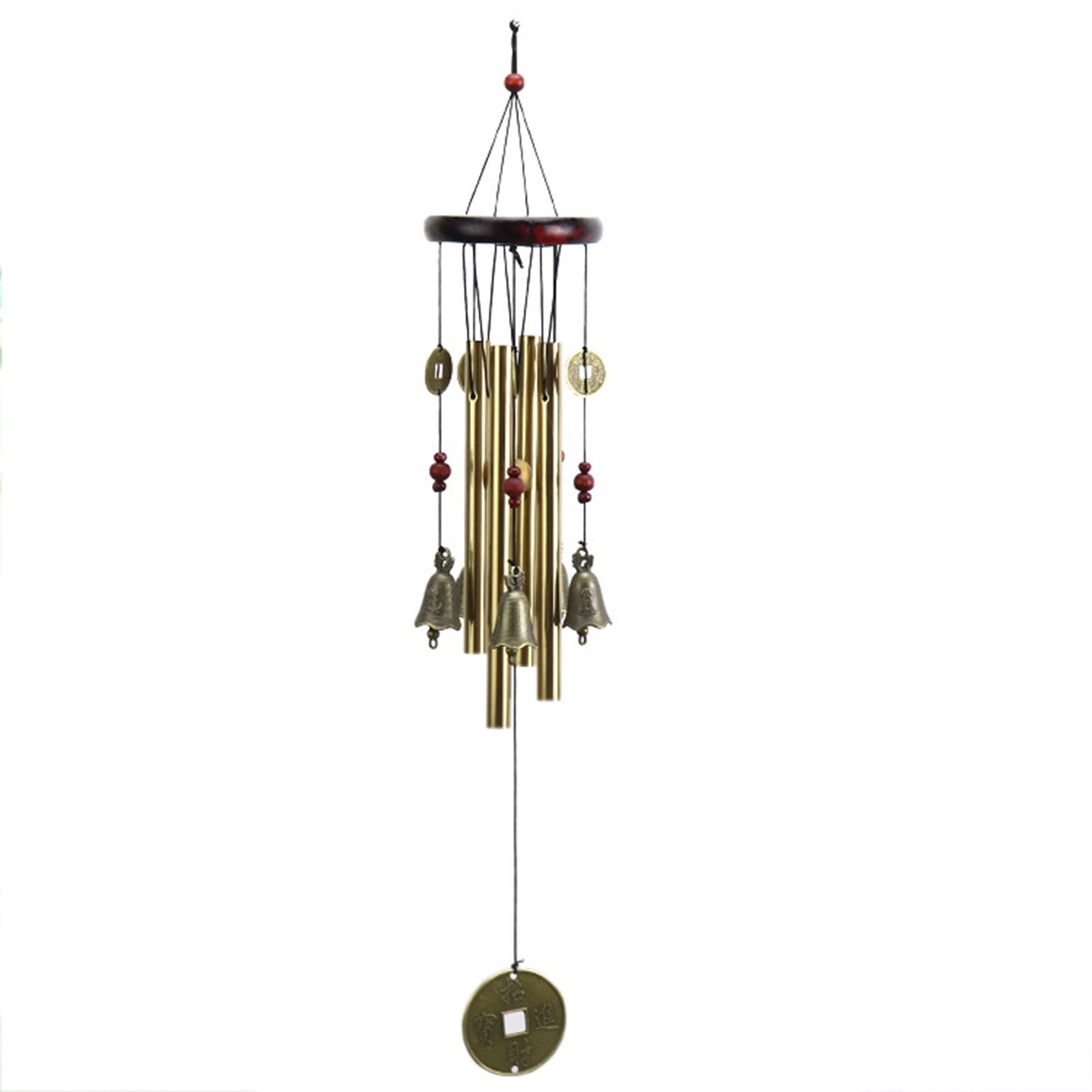Elegant Harmony Wind Chimes with Brass Tubes and Bells for Outdoor and ...