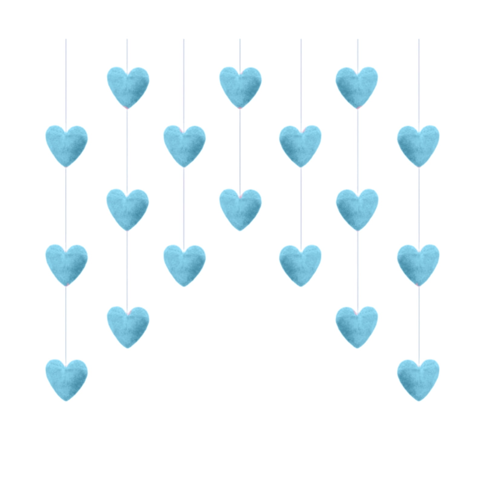 Elegant Heart Curtain Door Decor with String Pendants for Girls Room ...