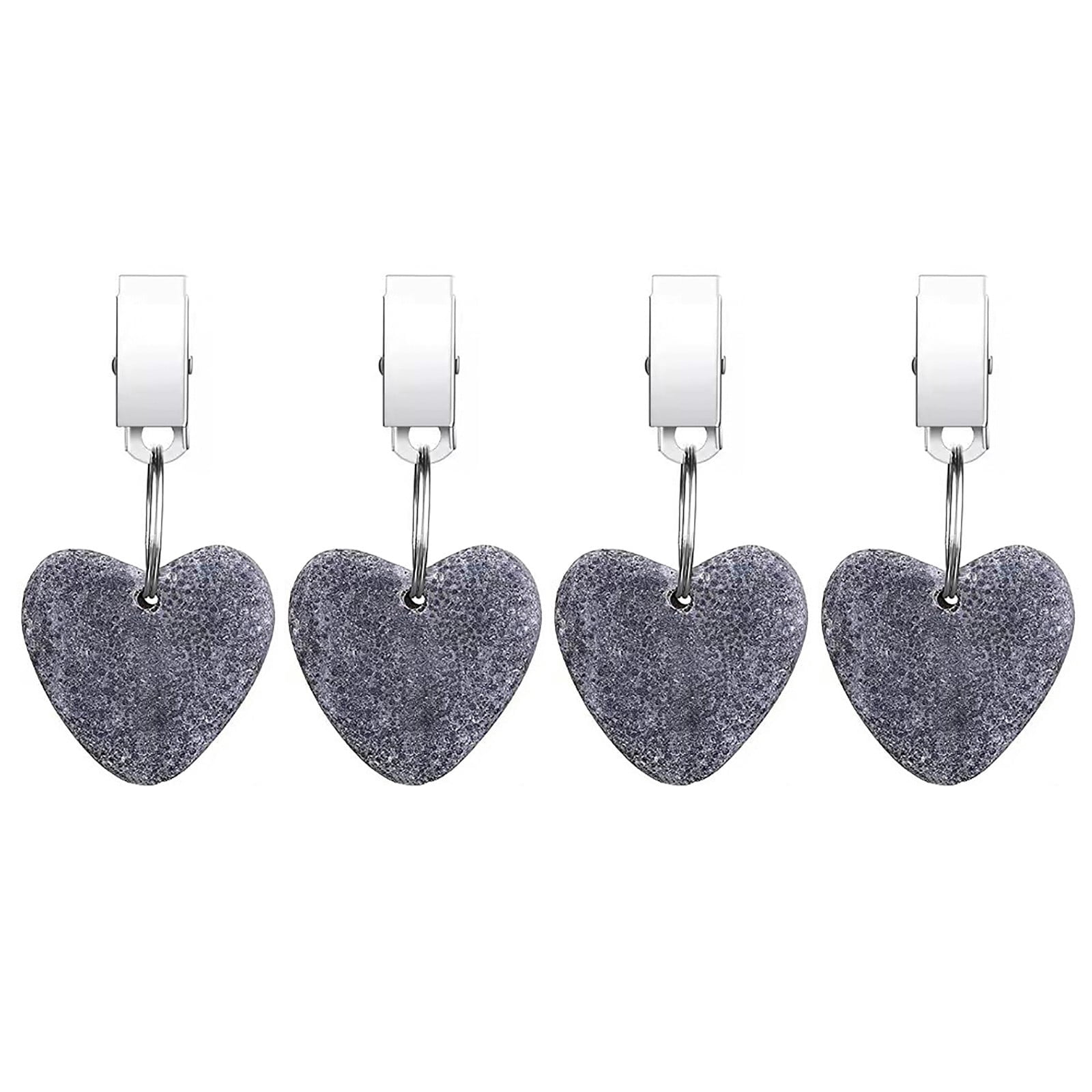 Elegant Heart-Shaped Tablecloth Weighted Hanger with Secure Metal Clips ...