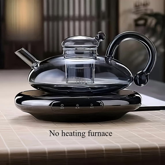 Elegant High-Temp Resistant Borosilicate Glass Teapot with Tea ...