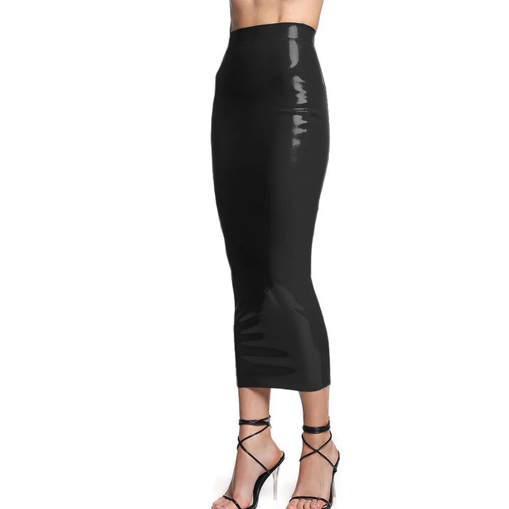 Elegant High Waisted Pencil Ankle-length Long Skirts for Women Sheath ...