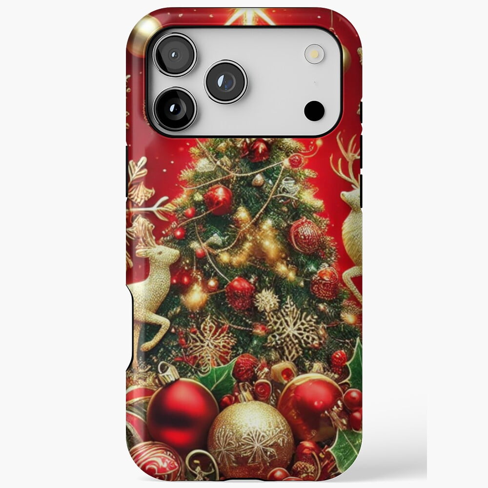 Elegant Holly Berry Snow Art Case for iPhone 11 12 13 14 15 16 17 Pro ...