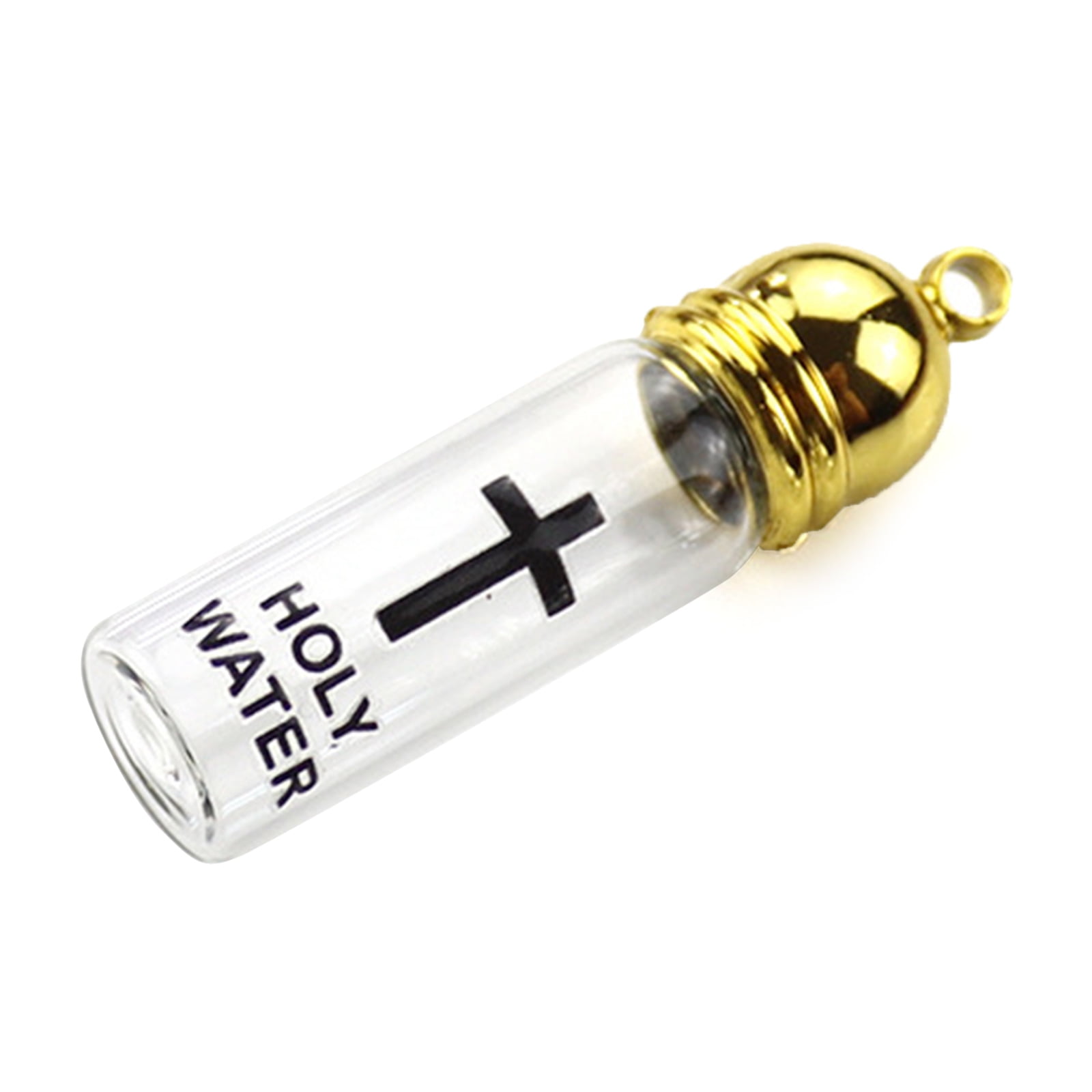 Elegant Holy Water Bottle Glass Holy Water Container Featurings Silver ...