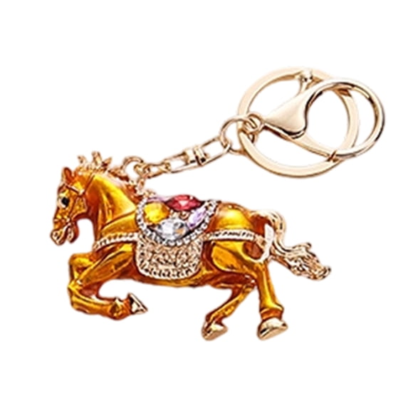 Elegant Horse Shaped Keychain Pendant for Keys Bags Zodiacal ...