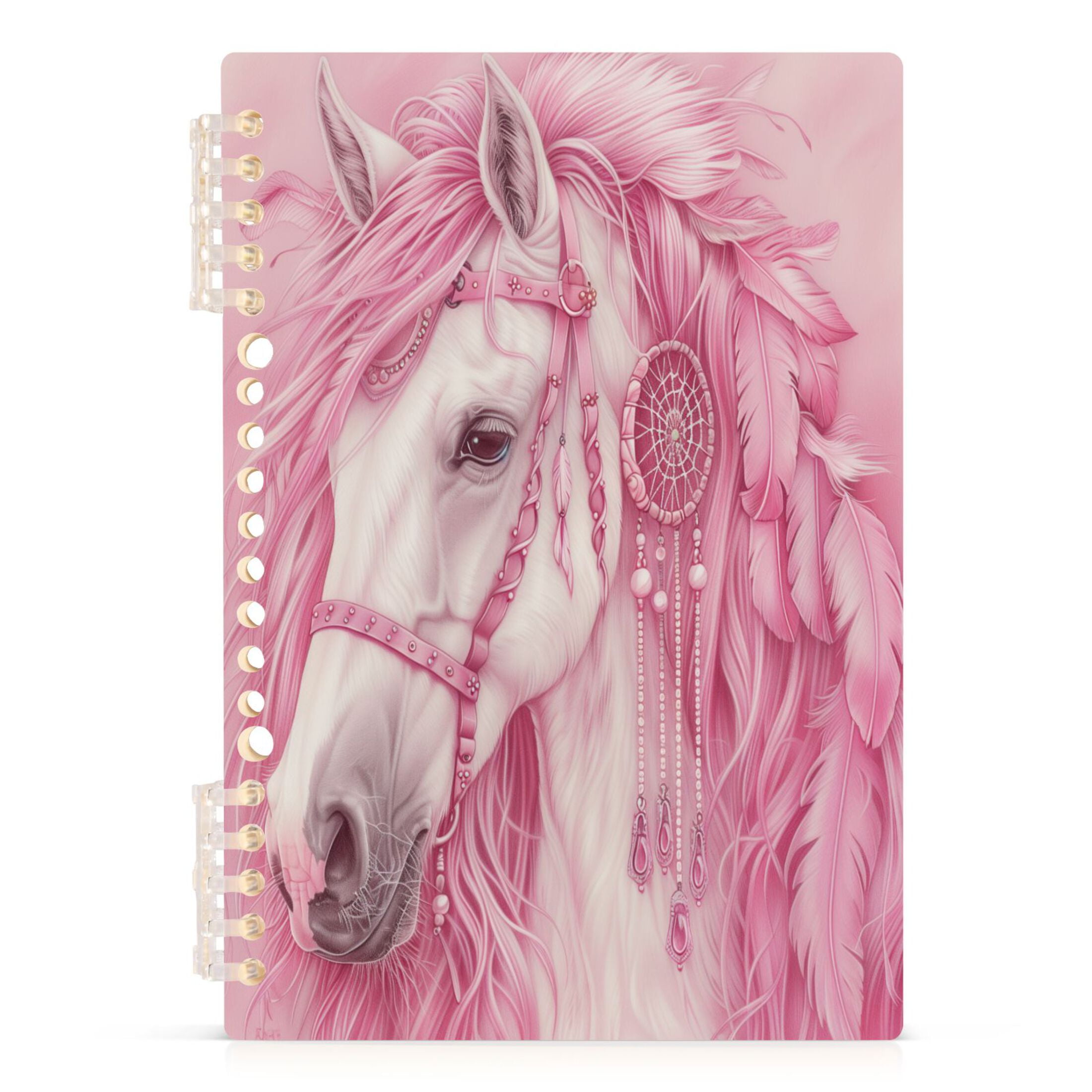 Elegant Horse with Long Hair Notebooks 1-subject Journal 60 Sheets A5 ...