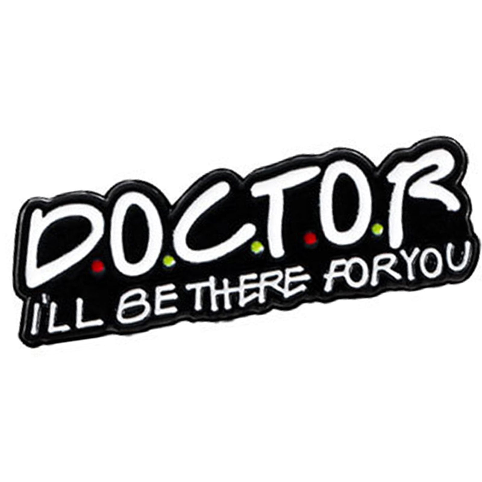 Elegant Hospital Theme Enameled Brooch Featuring Creative Letters ...