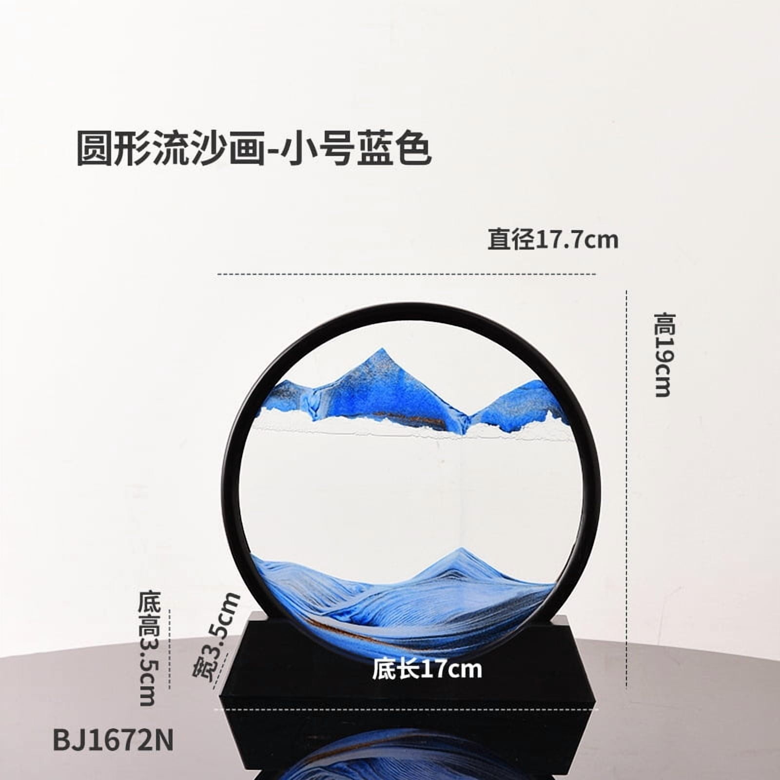 Elegant Hourglass Sand Art - Decorative Glass Flow Art for Home/Office ...