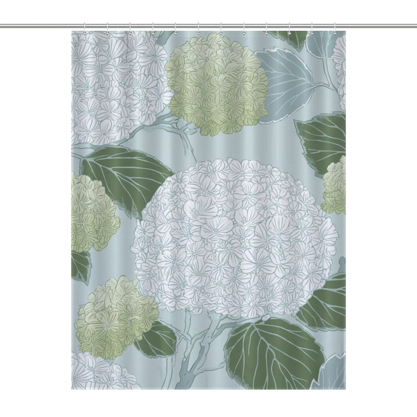 Elegant Hydrangea Floral Pastel Design Shower Curtain , Enchanted ...