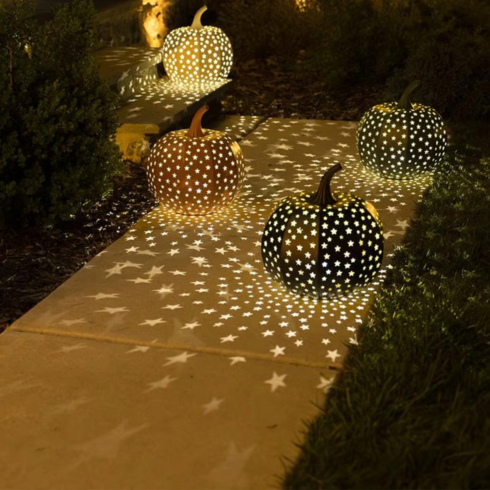 Elegant Illuminated Stargazer Pumpkin – Twinkle Stars Light Stargazer ...