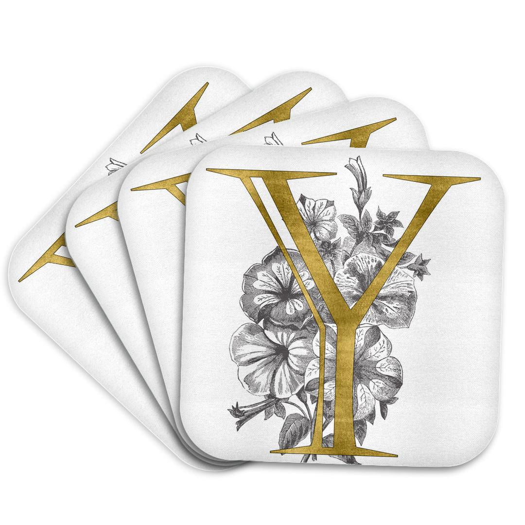3drose, Elegant Image of Gold Monogram Initial Y with Black and White ...