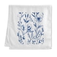 Elegant Ink Painting Flowers Leaves Pure Cotton Towels Bath Towel Quick ...