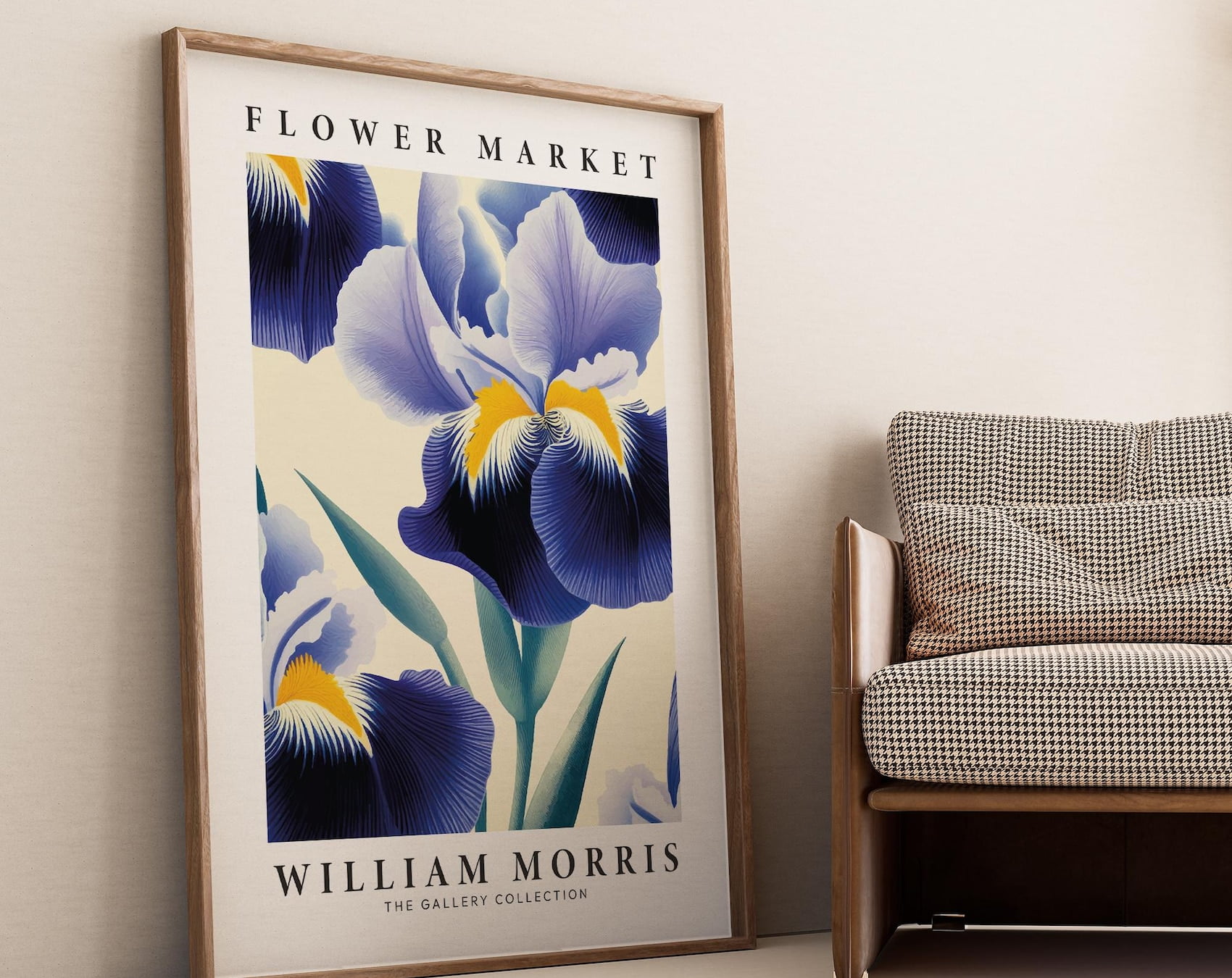 Elegant Iris Flower Wall Print for Home | Big Flower Wall Art | Colorful Floral Wall Art ...