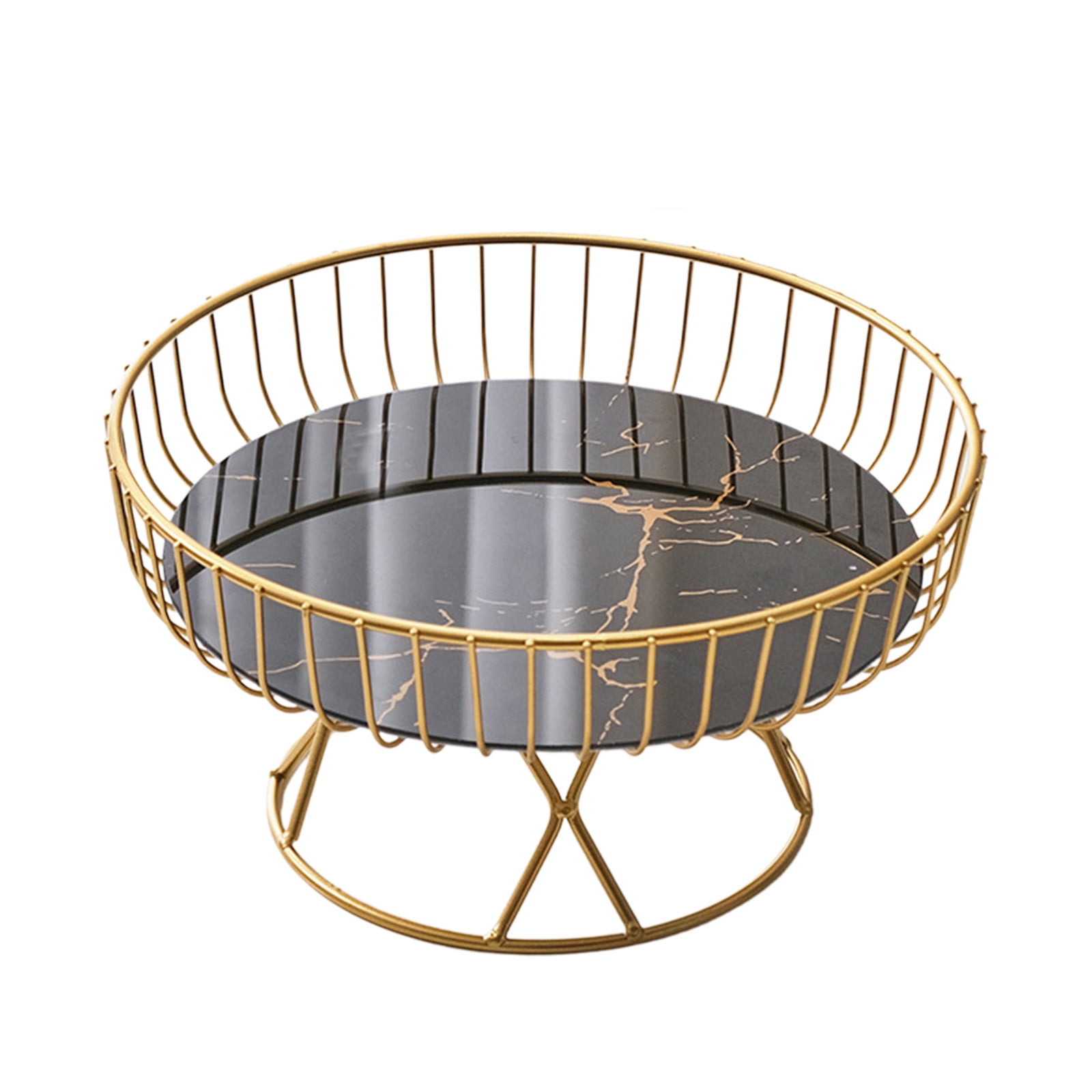 Elegant Iron Fruit Tray for Living Room Coffee Table, Versatile Snack ...
