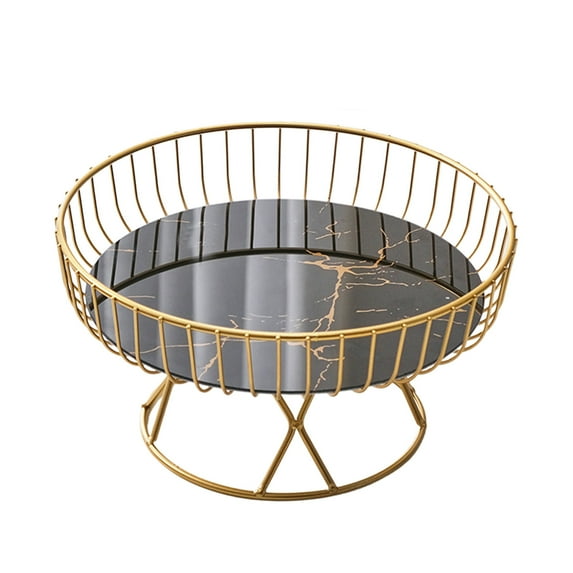Elegant Iron Fruit Tray for Living Room Coffee Table, Versatile Snack ...