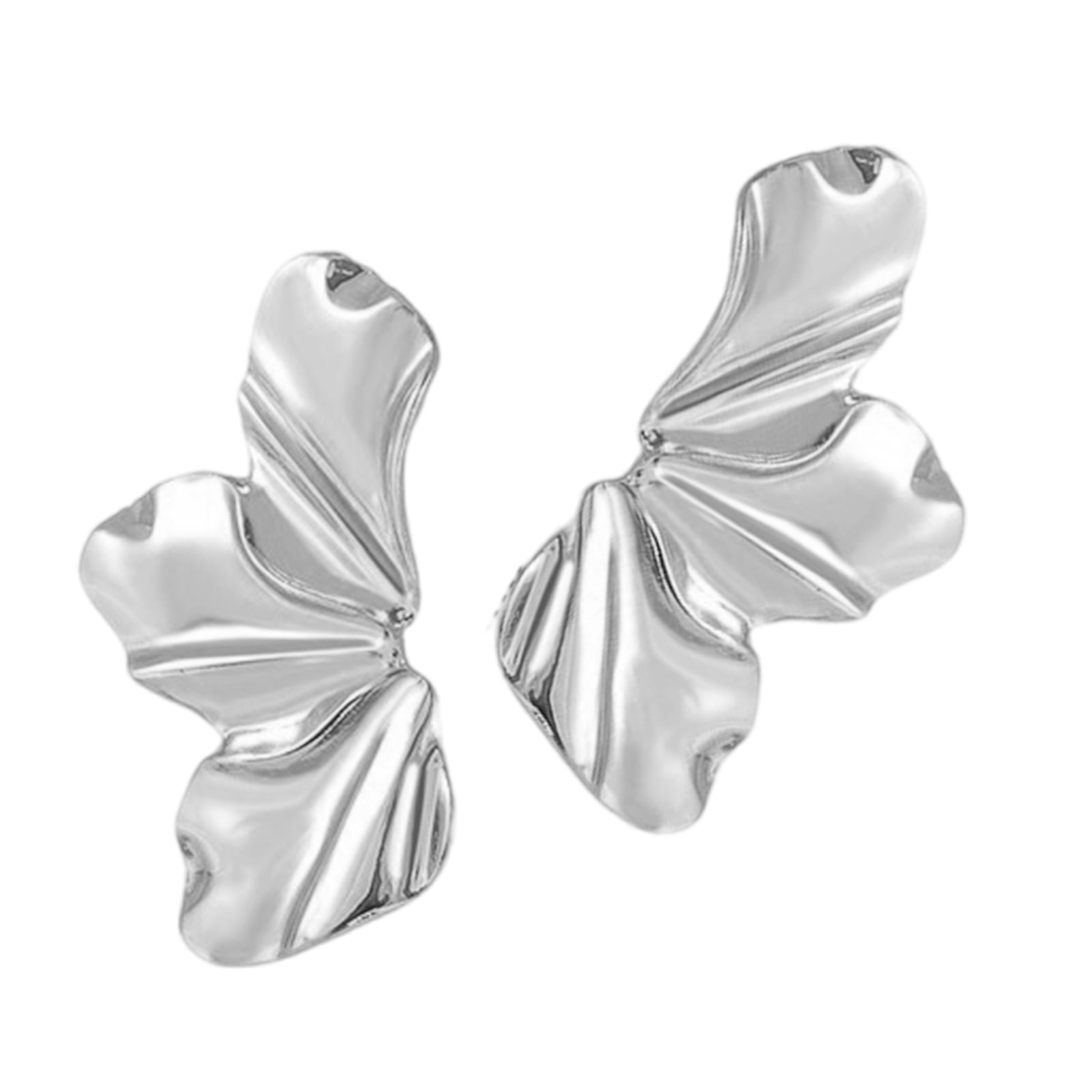 Elegant Irregular Petals Earrings for Women Featuring Alloy Materials ...
