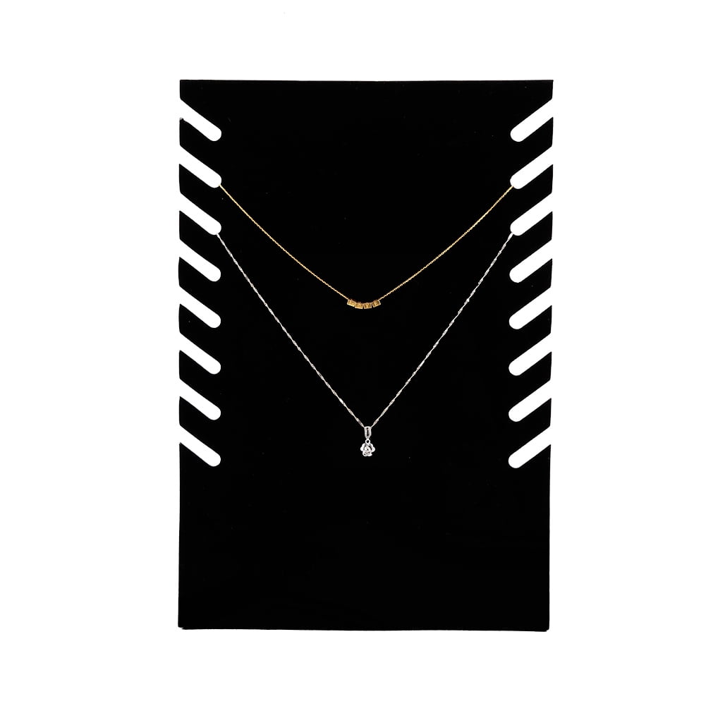 Elegant Jewelry Display Stand, Velvet Necklace Showcase with Adjustable ...