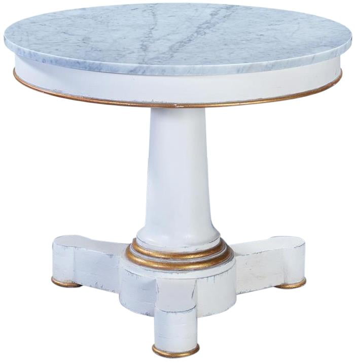 Elegant Julian Marble and Gold Center Table - Walmart.com