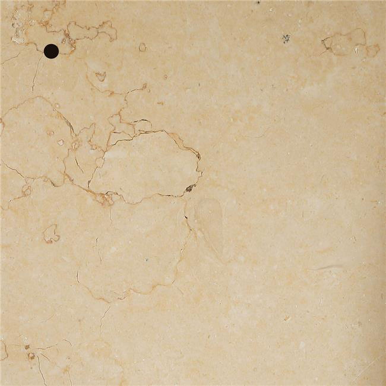 Elegant Kitchen & Bath ST-101 6 in. Stone Finish Sample, Cream Marble ...