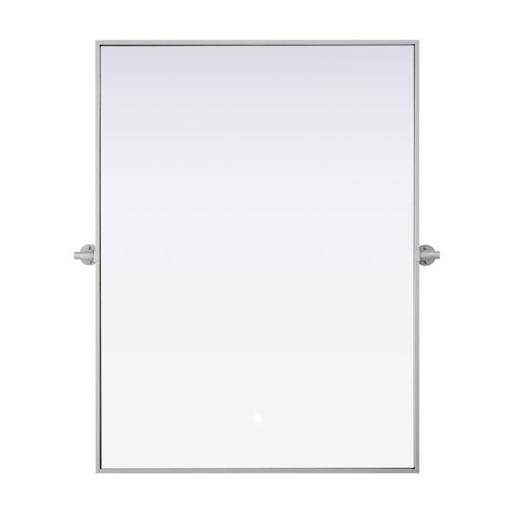 Elegant Kitchen and Bath Amoura 40X30 Pivot Mirror In Silver - Walmart.com