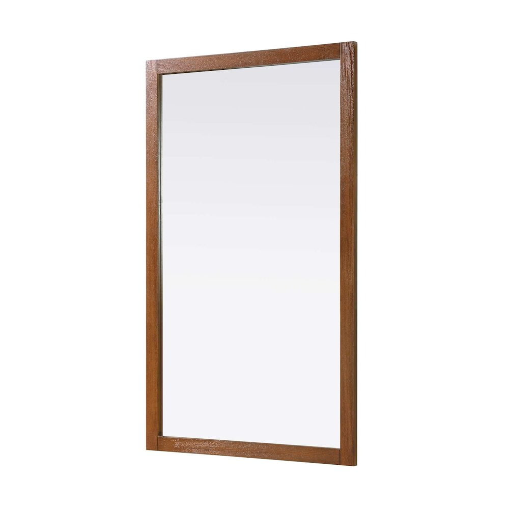 Elegant Kitchen and Bath Noah Wooden Rectangle Mirror 60 x 36 in Brandy ...