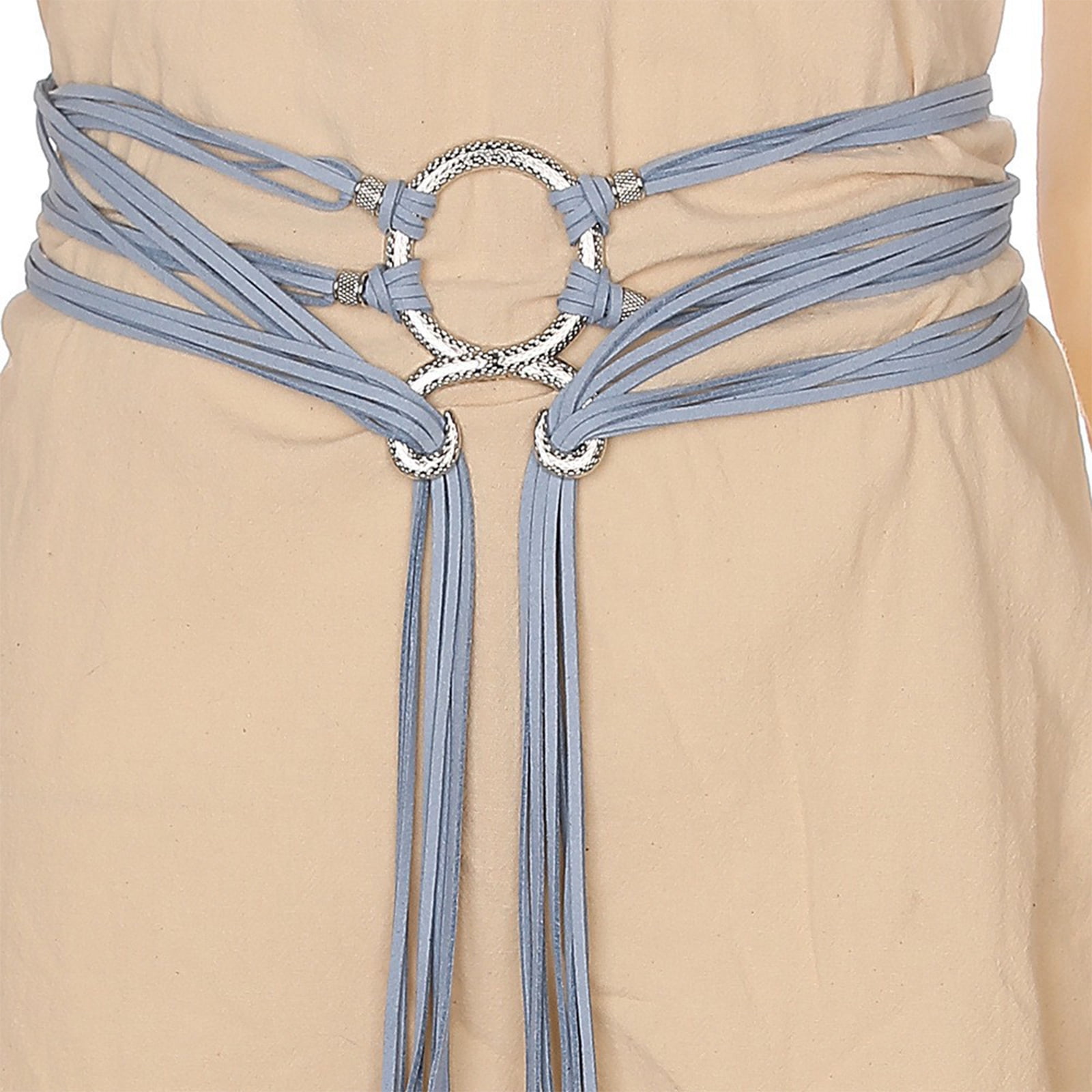 Elegant Knotted Dress Waist Belt Rope Waistband For Women Retro Styles ...