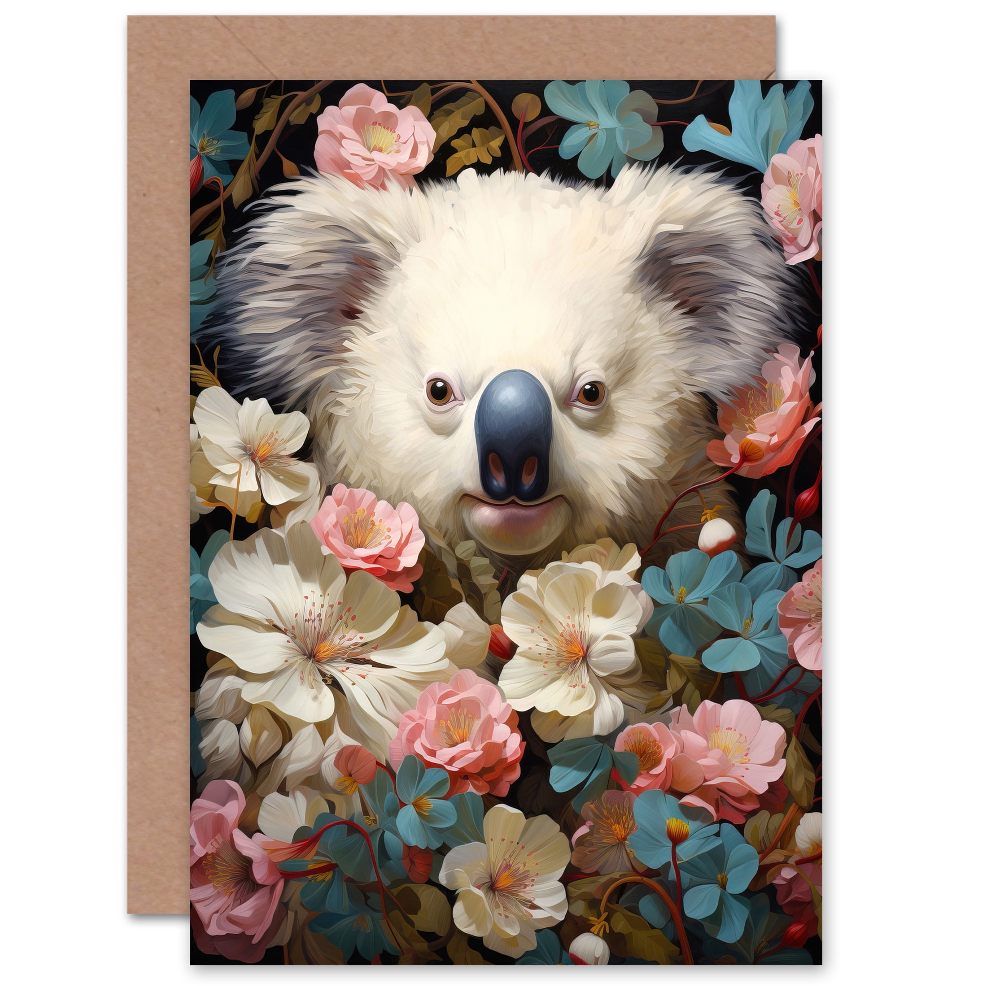 Elegant Koala Bear Pink Blooming Flowers for Wife Her Mum Sister ...