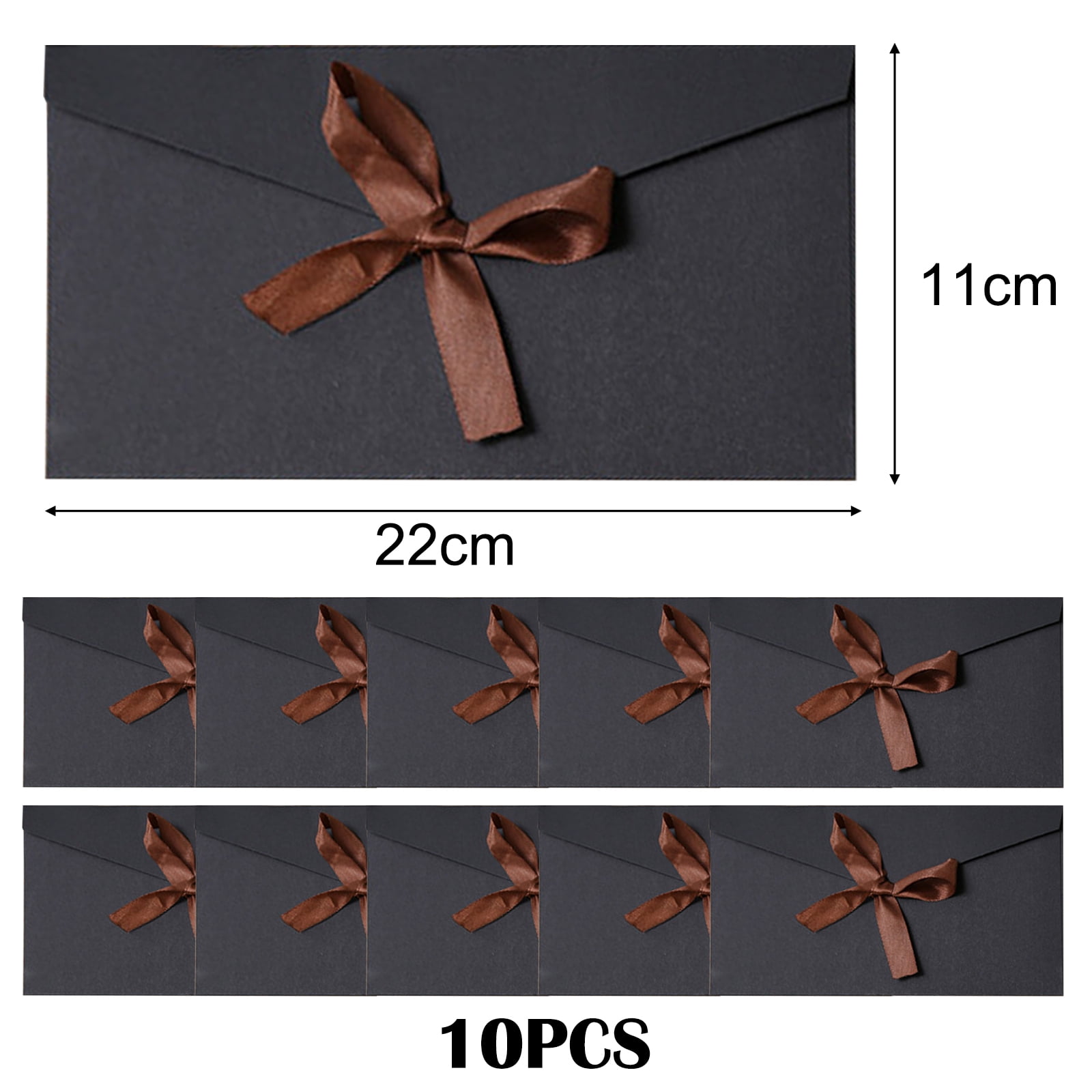 Elegant Kraft Paper Envelopes For Satin Ribbon, Gift Wrapping, Crafts ...