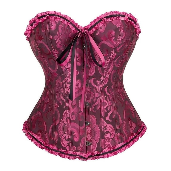 Elegant Lac`e Up Wedding Bodice Strapless Co`rset Sha`pew`ear For Women ...