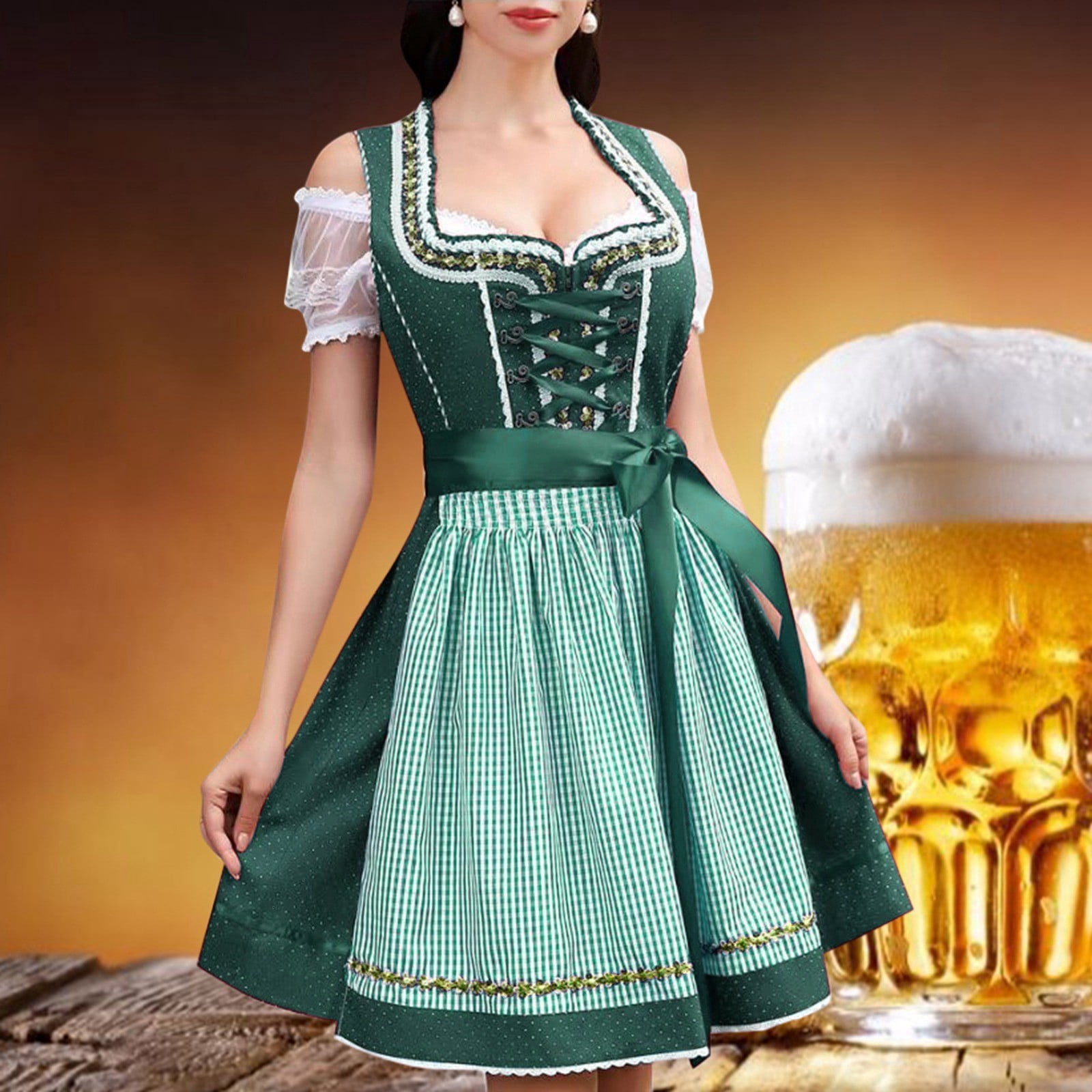 Elegant Lace Dress for Festival Fair Themed Outfit Wear Standard ...