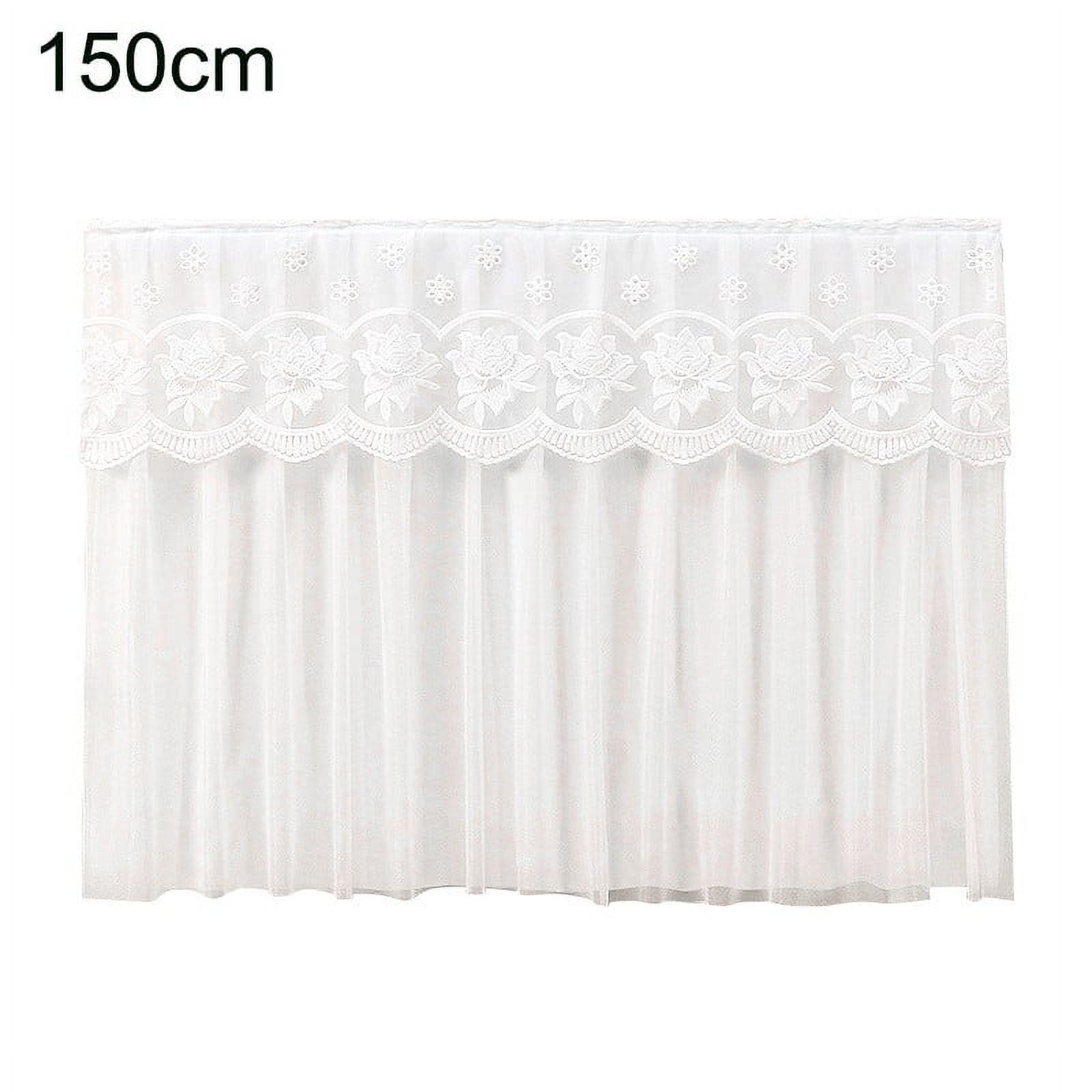Elegant Lace Dust Cover For Radiators Breathable Fabric With Lace Trim ...
