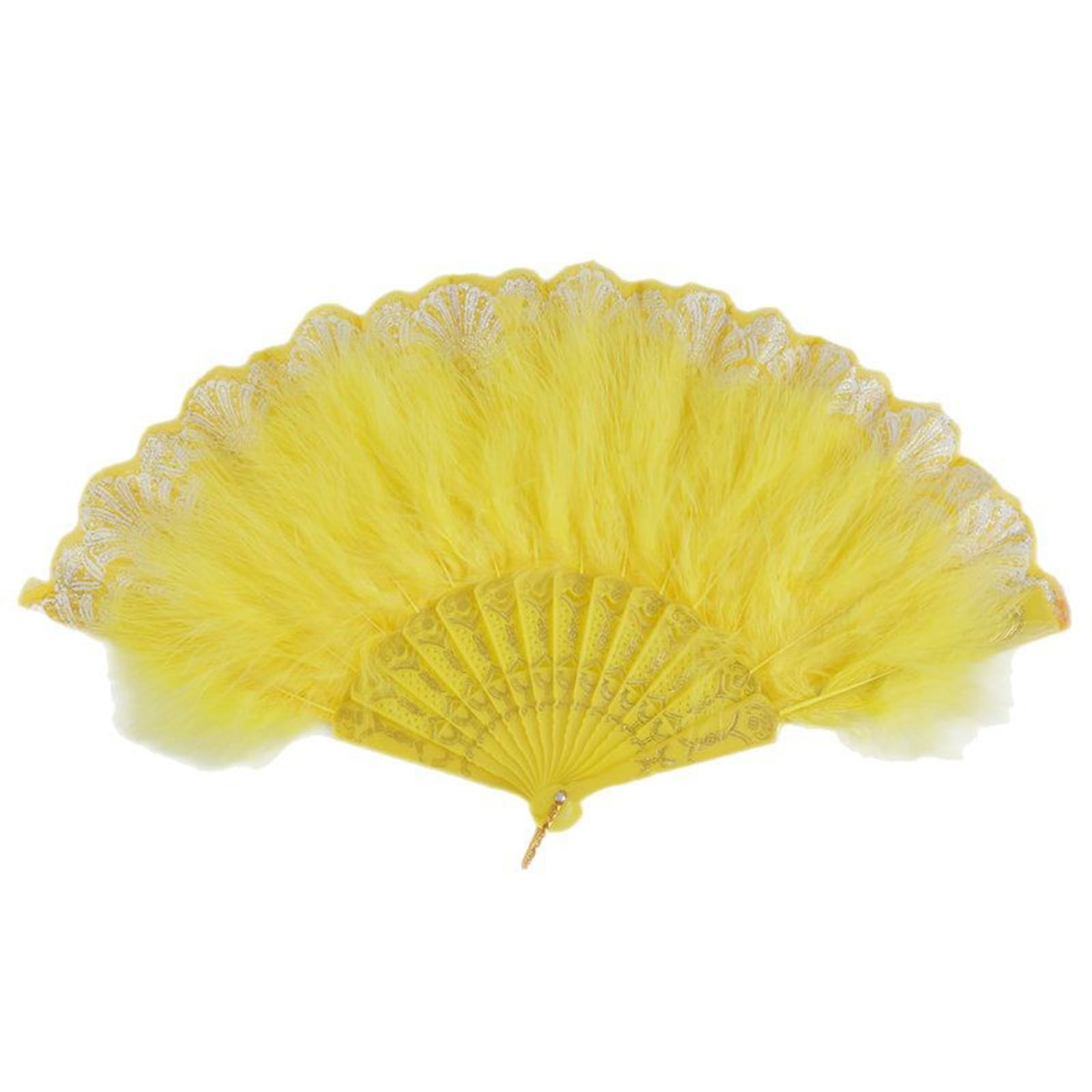 Elegant Lace Feathered Fan for Women 1920s Vintage Styles Flapper ...