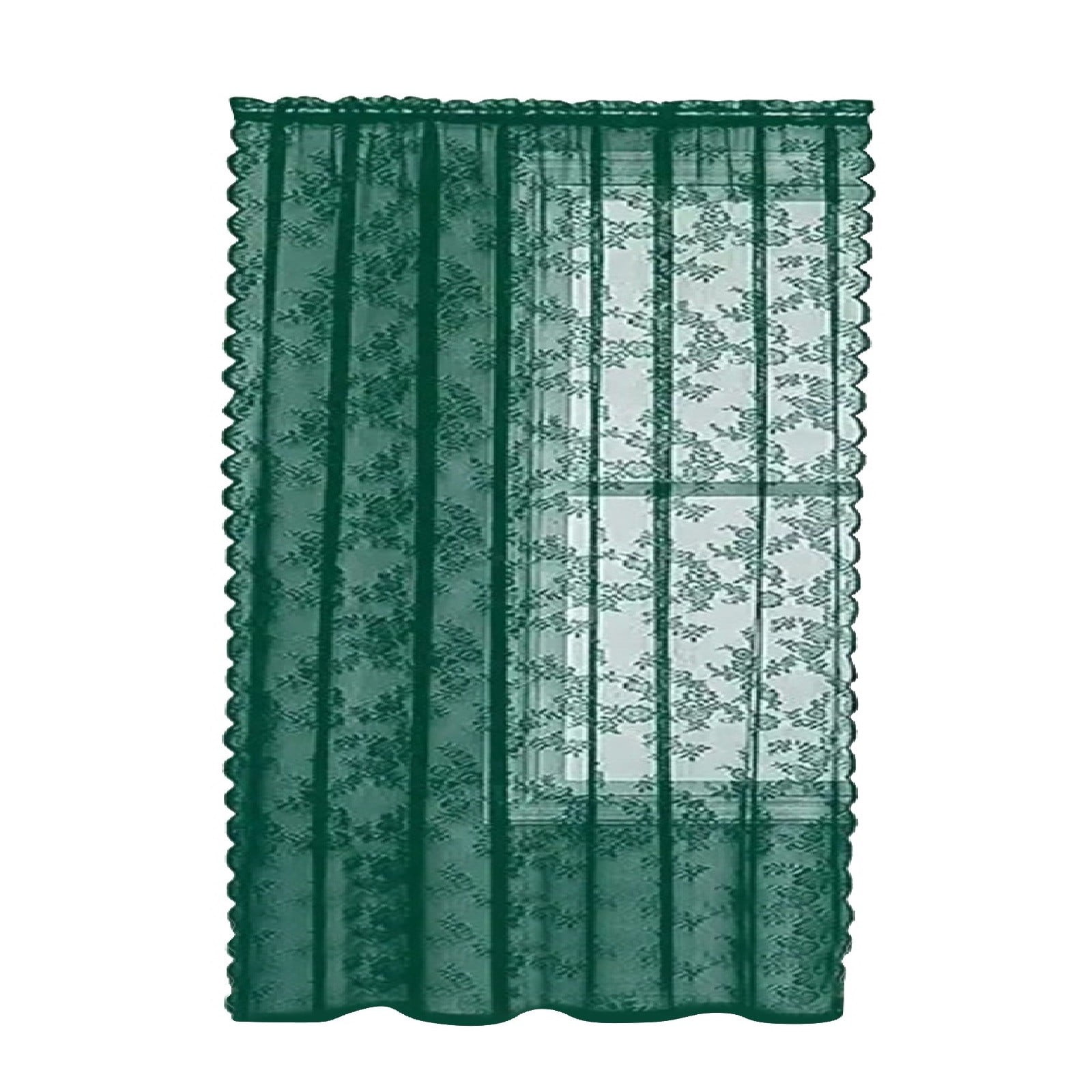 Elegant Lace Sheer Curtain Lace Semi Transparent Window Cover, Elegant ...