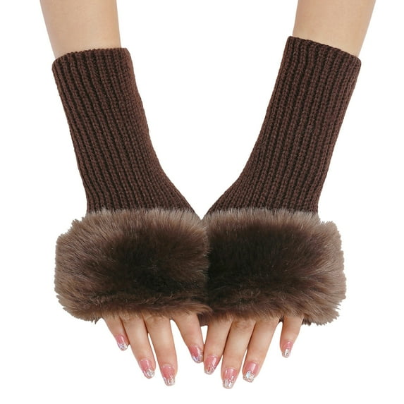 Elegant Ladies Knit Fingerless Gloves with Convertible Mittens and ...
