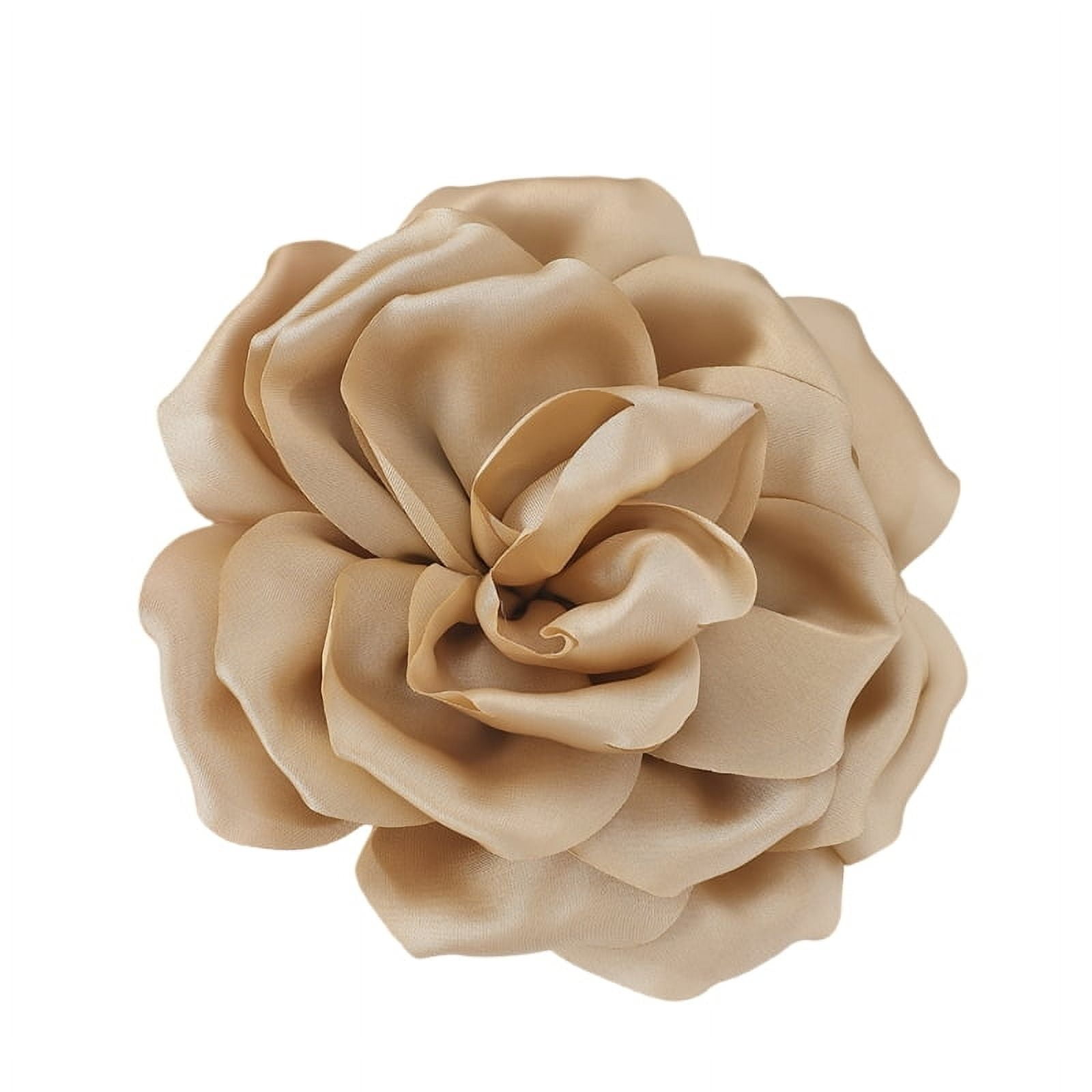 Elegant Lapel Pin 15cm Fabric Rose Flower Brooch for Women Dinner Party ...
