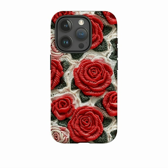 Elegant Light Roses II Floral Art iPhone Case 17 16 15 14 13 12 11 Pro ...