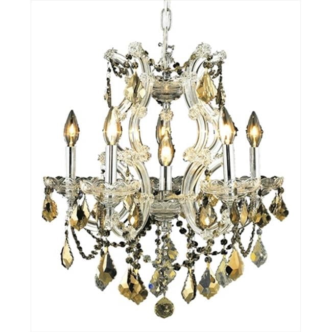 Elegant Lighting 2800D20C-GT-RC Maria Theresa Collection Hanging ...