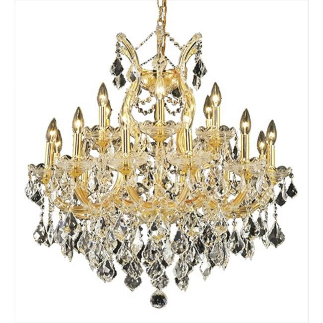 Elegant Lighting 2800D30G-RC Maria Theresa Collection Hanging Fixture ...