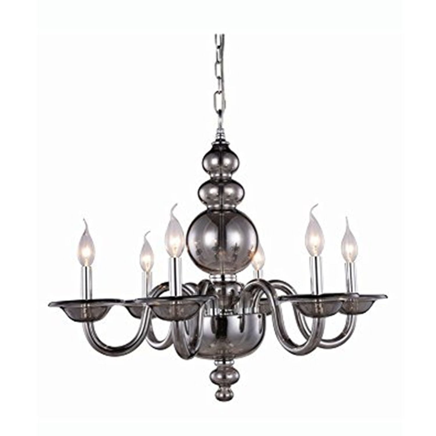 Elegant Lighting 7872D27 Champlain 6 Light 27" Wide Candle Style ...