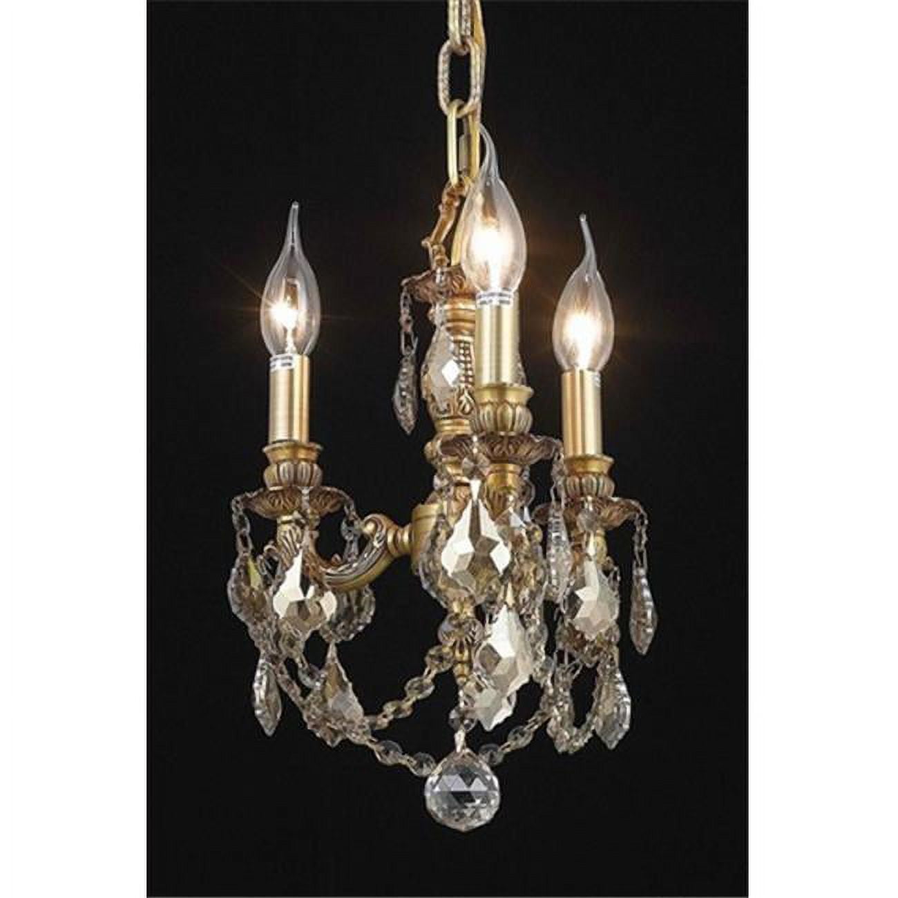 Elegant Lighting 9103D10FG-GT-RC 10 Dia. x 10 H in. Lillie Collection ...
