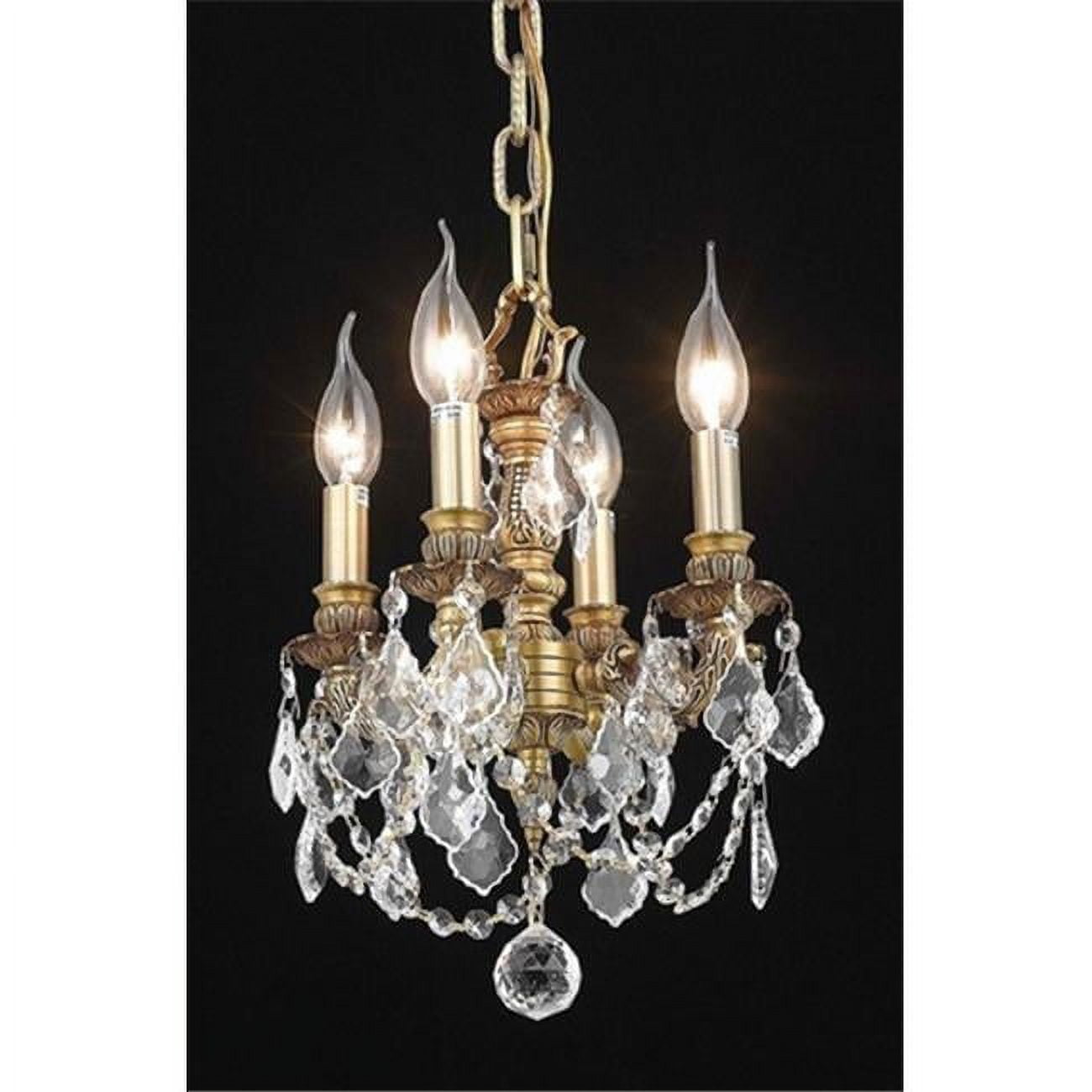 Elegant Lighting 9104D10FG-RC Lillie Collection Hanging Fixture ...