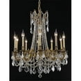 Elegant Lighting 9210D28FG-RC 28 Dia. x 31 H in. Rosalia Collection ...