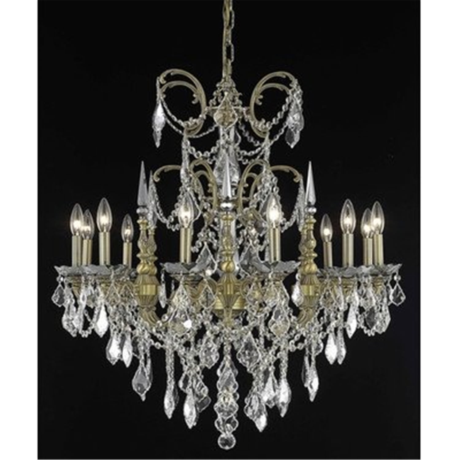 9712 Athena Collection Chandelier D:32in H:33in Lt:12 French Gold ...