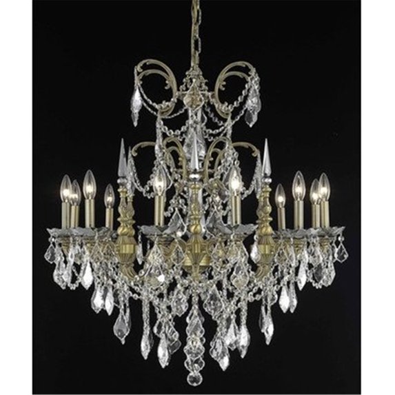 9712 Athena Collection Chandelier D:32in H:33in Lt:12 French Gold ...