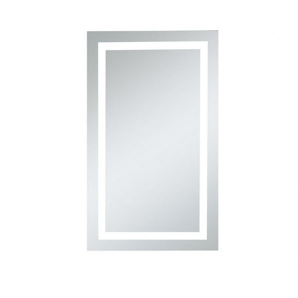 Elegant Decor LED Hardwired Mirror Rectangle W24H40 Dimmable 5000K ...