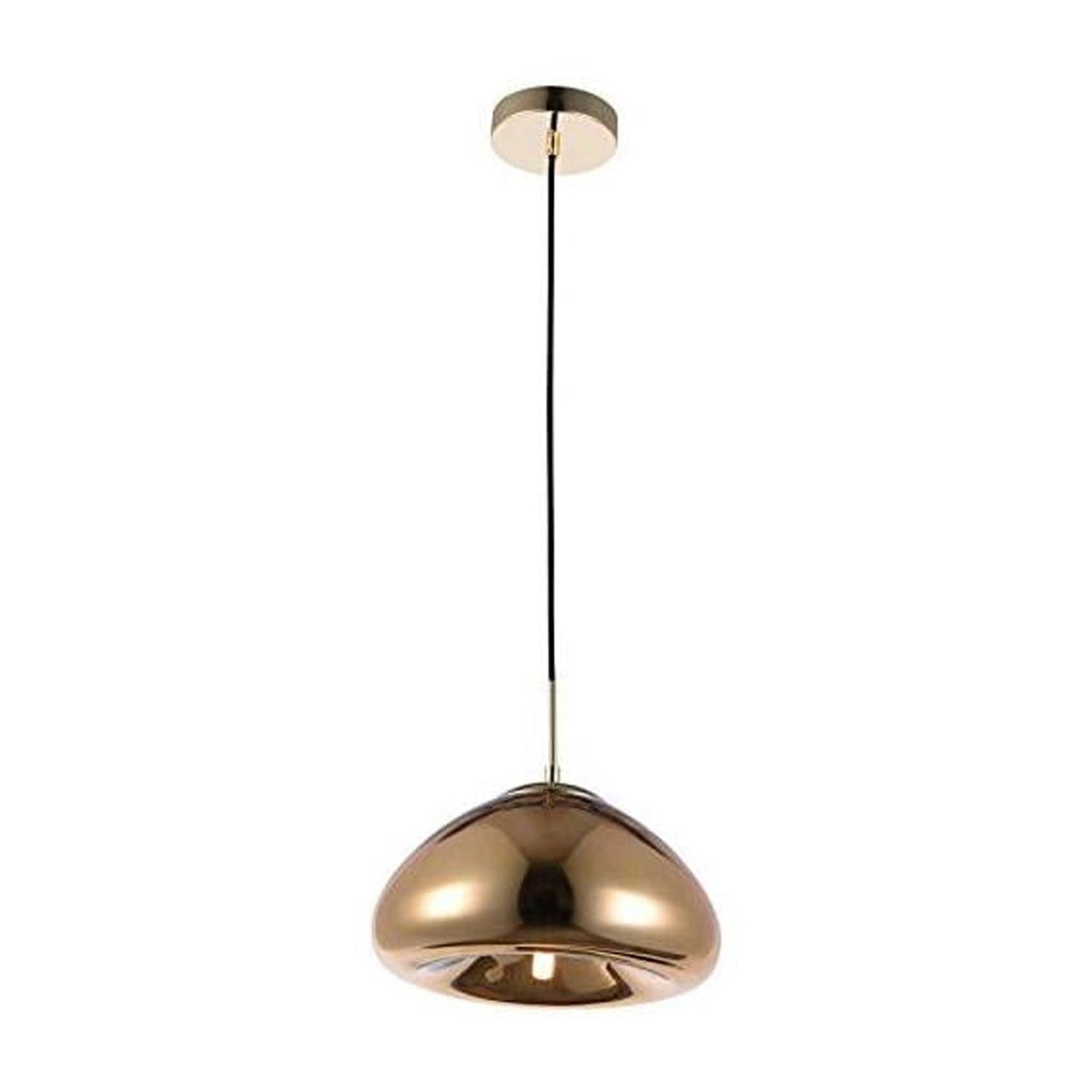 Reflection Collection Pendant D11in H7in Lt:1 Gold finish - Walmart.com