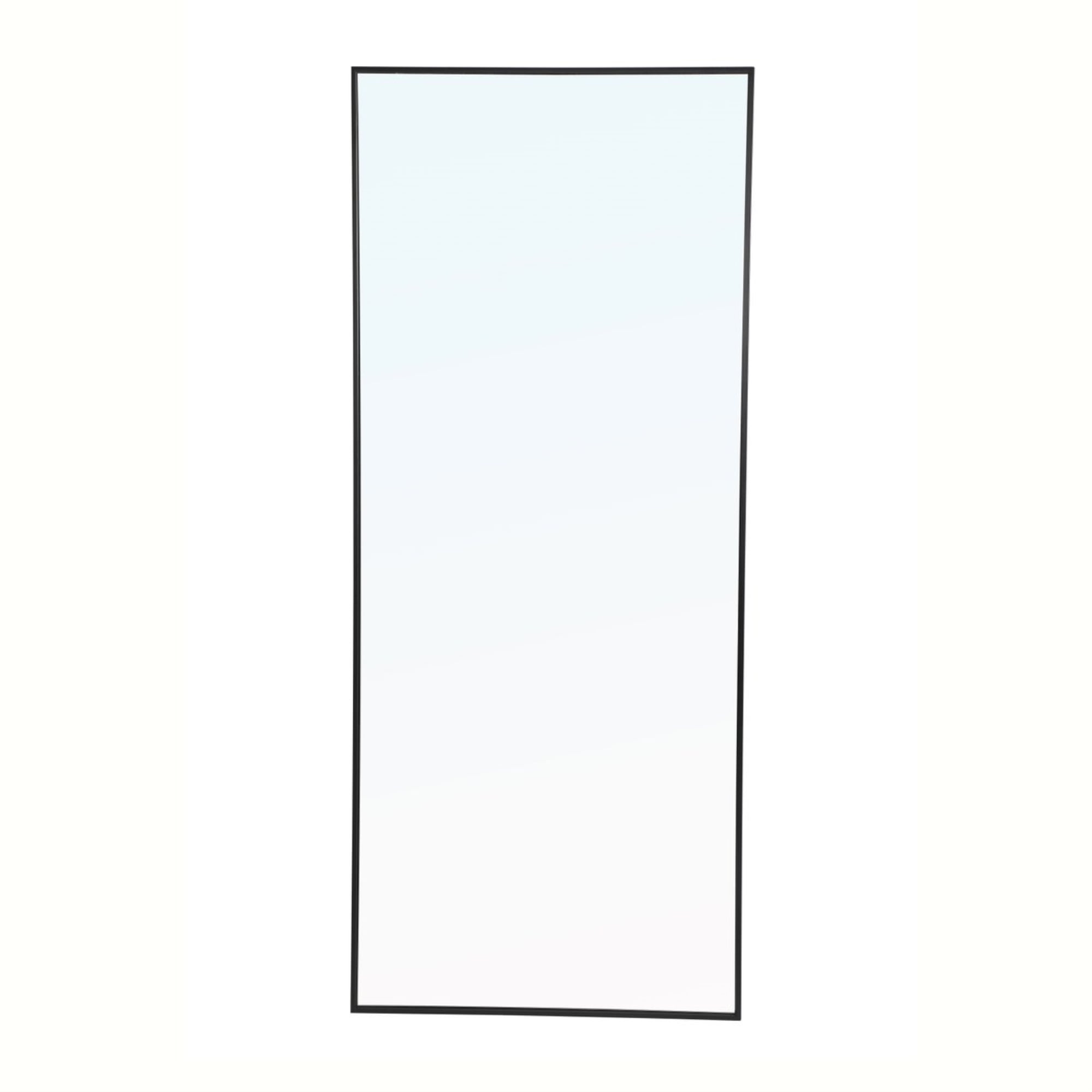 Elegant Lighting MR4084BK 30 in. Eternity Metal Frame Rectangle Mirror ...