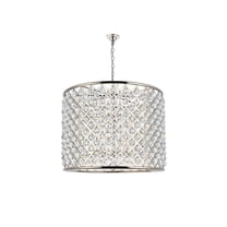 Elegant Lighting Madison 36" 12 Light Royal Crystal Pendant Lamp ...