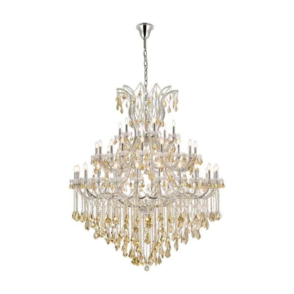 Elegant Lighting Maria Theresa 60" 49 Light Royal Crystal Chandelier ...